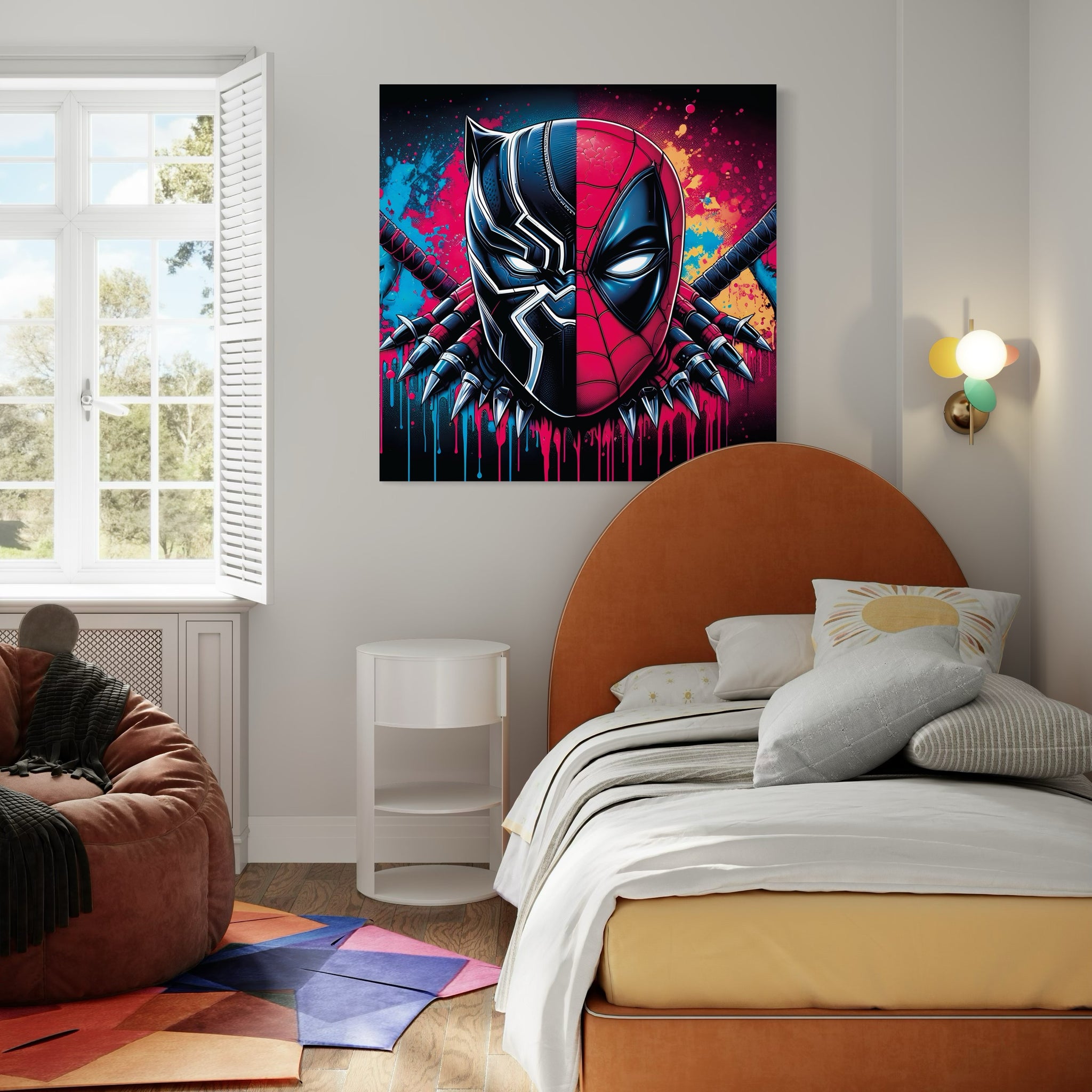 Black Panther & Deadpool Mashup board | Fabulartz.fr