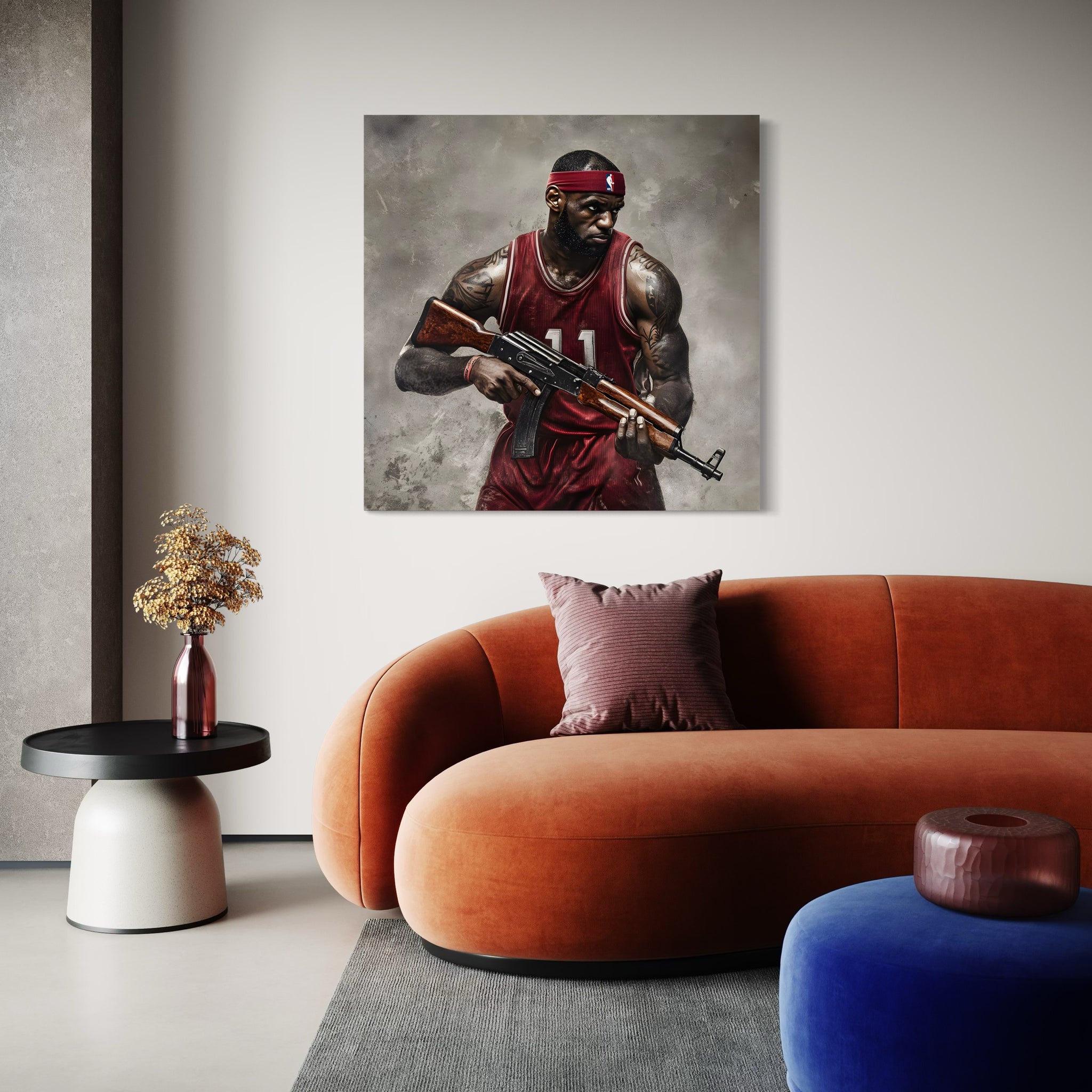 Tableau NBA LeBron Résilience – Cadre Déco Design | Fabulartz.fr