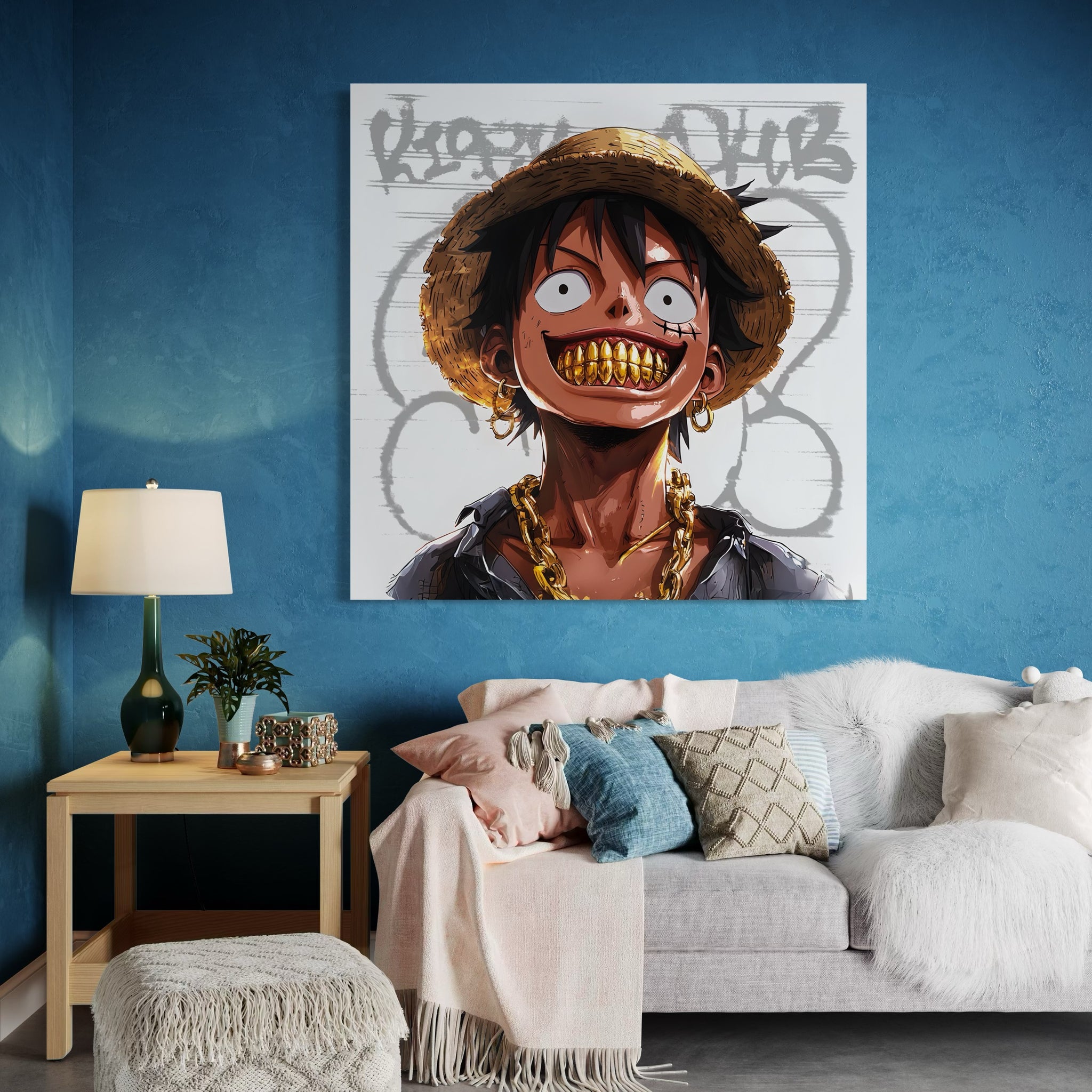 Tableau One Piece Luffy Bling - Modern Wall Frame | Fabulartz.fr