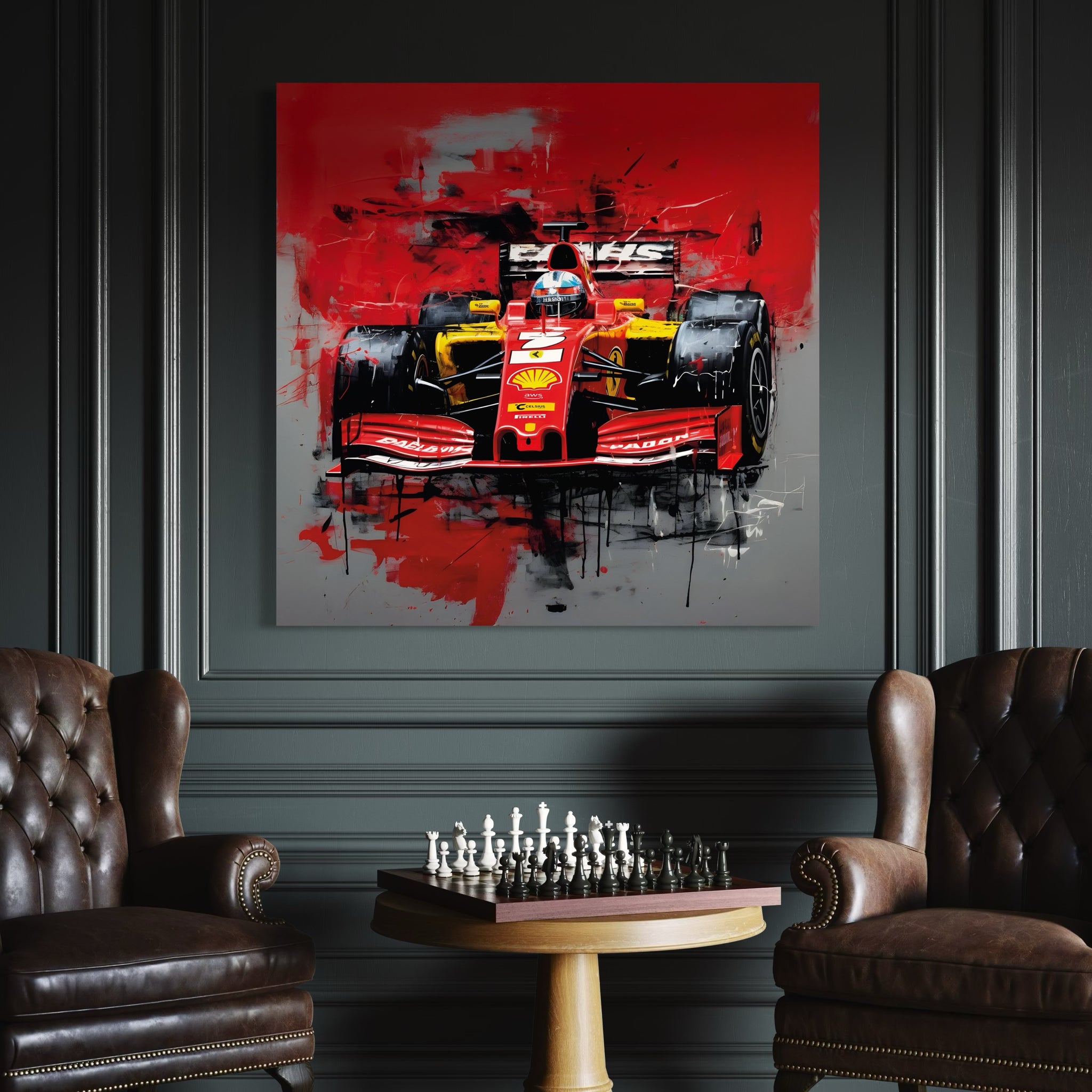 Formule 1 Ferrari Red - Design Wall Frame | Fabulartz.fr