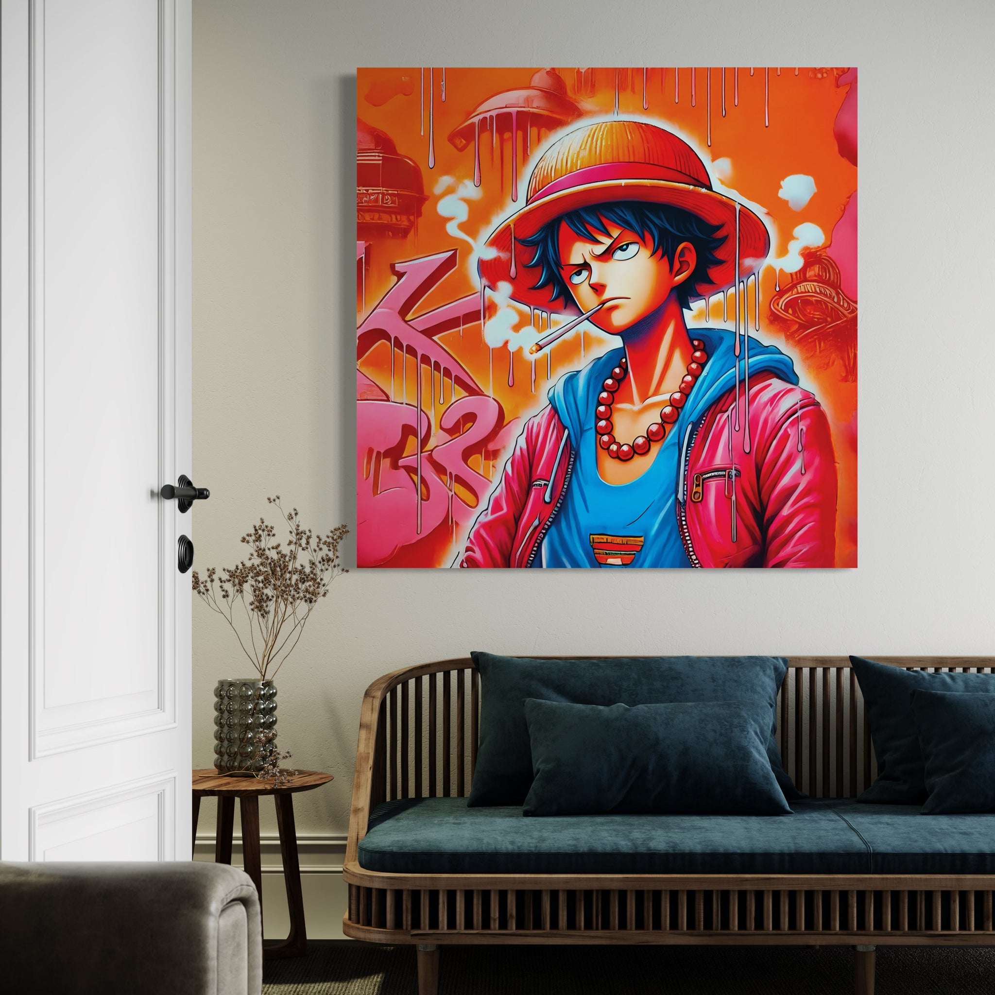 One Piece Luffy Cigarette - Modern wall decor | Fabulartz.fr
