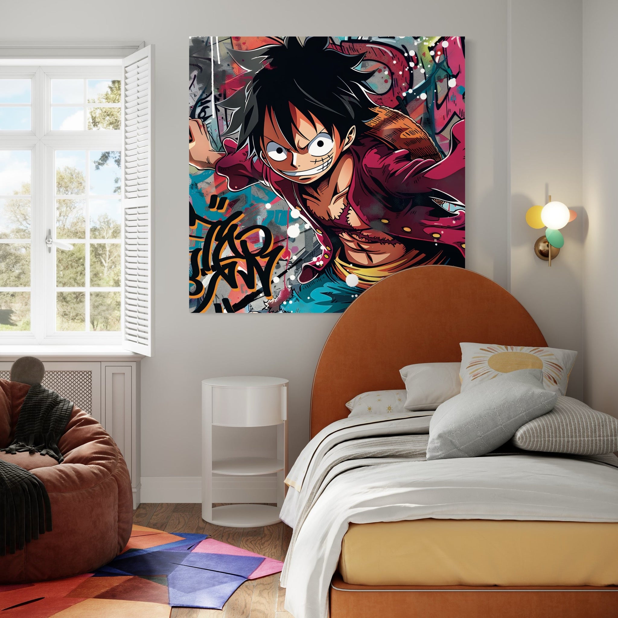 One Piece - Luffy Dynamique - Modern wall decor | Fabulartz.fr